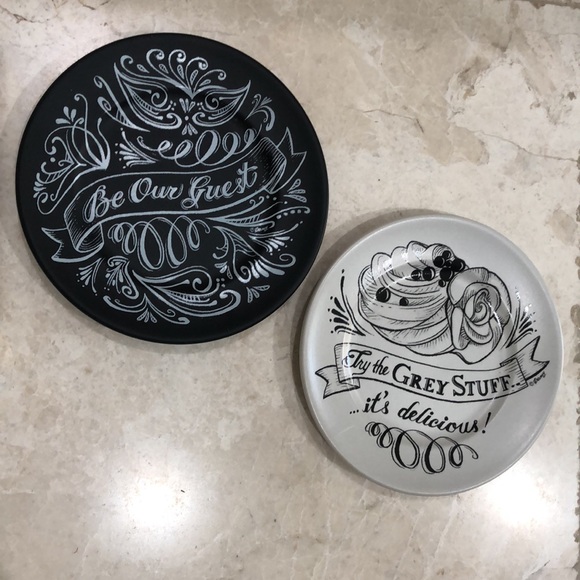 Disney | Dining | Disney Plates Set Beauty And The Beast Be Our Guest ...